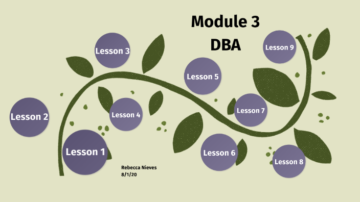 Module 3 DBA by Becky _n on Prezi
