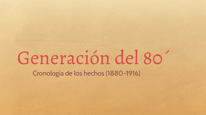 Generación del 80´ by Tomás Mealla on Prezi