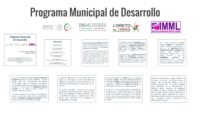 Programa Municipal de Desarrollo by Priscila Arteaga on Prezi