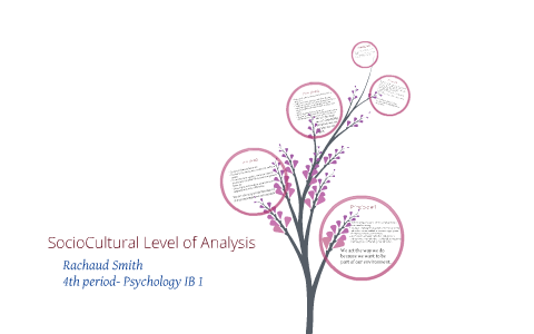 SocioCultural Level of Analysis Concept Map by Rachaud Smith on Prezi