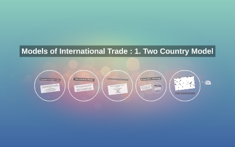 Models of International Trade : 1. Two Country Model by Robbie Turrell ...