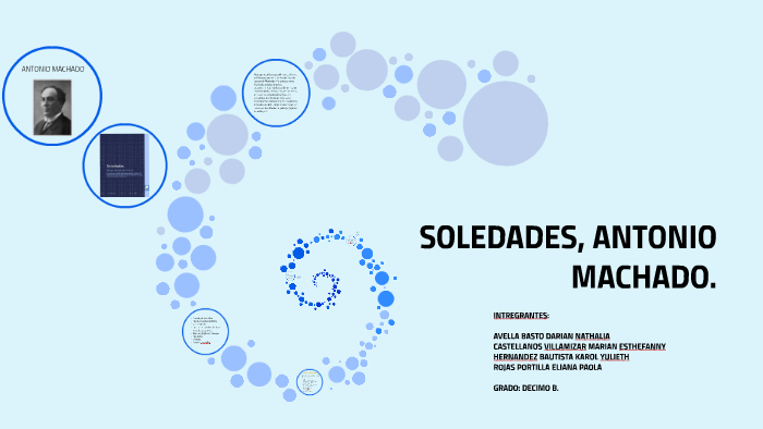 SOLEDADES, ANTONIO MACHADO. by Eliana Rojas on Prezi