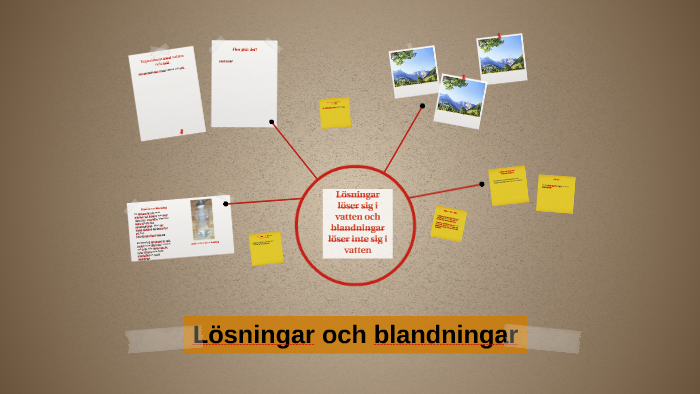 Lösningar och blandningar by Nina Molin on Prezi