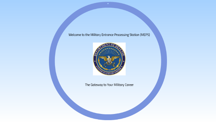 Welcome to the Military Entrance Processing Station (MEPS) by Shane ...