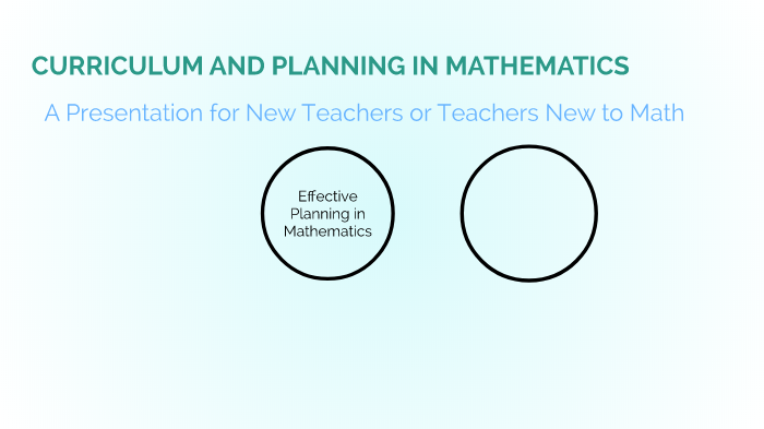 Effective Planning in Mathematics by Amy Caputo on Prezi