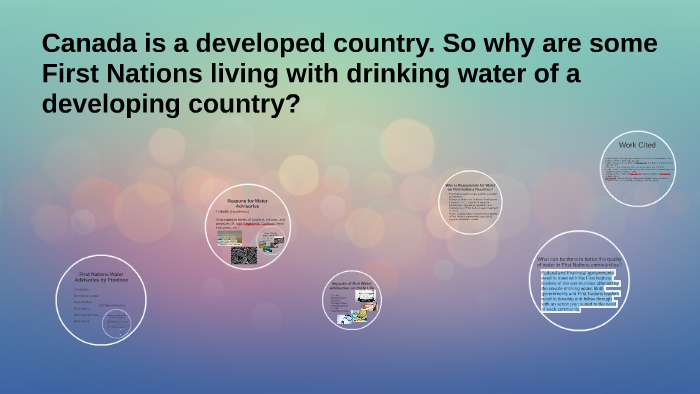 Canada is a developed country. So why are some First Nations by Taylor ...