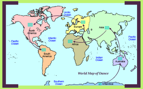 World Map of Dance by katie bunch on Prezi