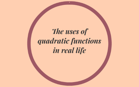 The uses of quadratic functions in real life by Reem Ismail on Prezi