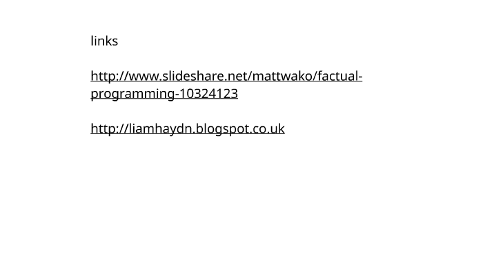 Factual Programming by on Prezi