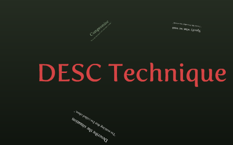 DESC Technique by Danielle Titus on Prezi