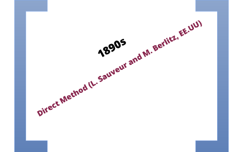 Direct Method (L. Sauveur and M. Berlitz, EE.UU) by diana gaviria on Prezi
