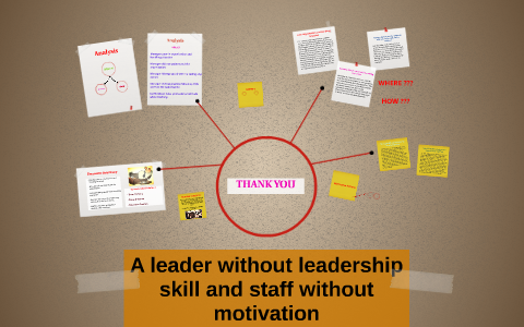 A leader without leadership skill and staff without motivati by chern ...