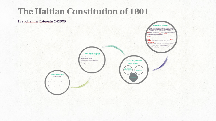 The Haitian Constitution of 1801 by evajohanne rose on Prezi