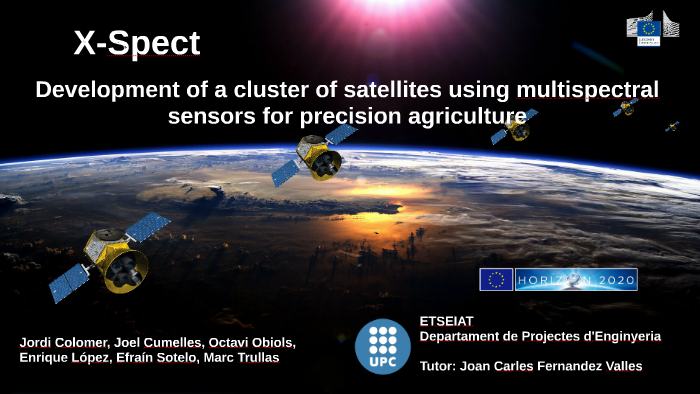 Development of a cluster of satellites using multispectral spectral ...