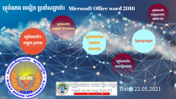 Ms word( Pic-WordArt, DropCap, Header Footerand waterMark) by Pich Ong ...