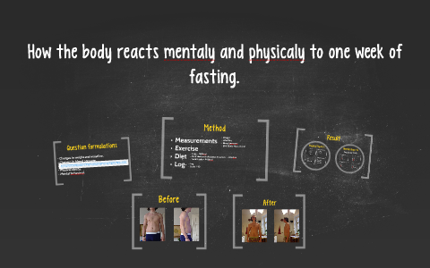 How the body reacts to one week of fast by August Ström