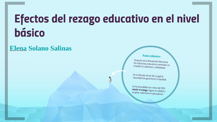 Efectos del rezago educativo en estudiantes de nivel básico by Elena ...