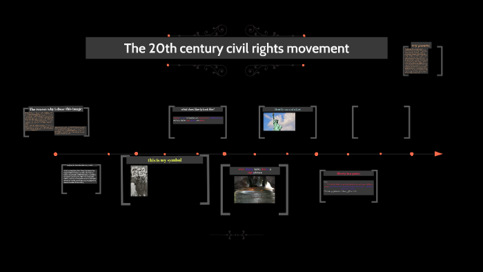 The 20th century civil rights movement by lasadiya james