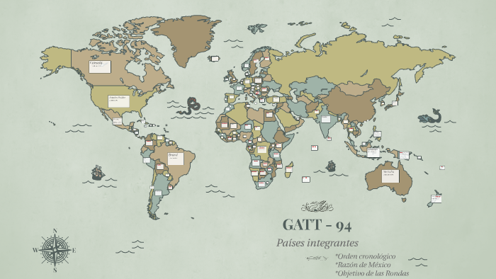 Países Integrantes GATT - 94 by on Prezi