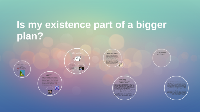 Is my existence part of a bigger plan? by Imogen Price on Prezi