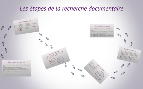 Les étapes de la recherche documentaire by Janvier Carole on Prezi