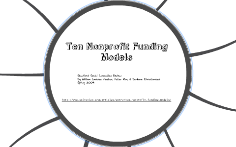10 Nonprofit Funding Models by Jennifer Victor-Larsen on Prezi