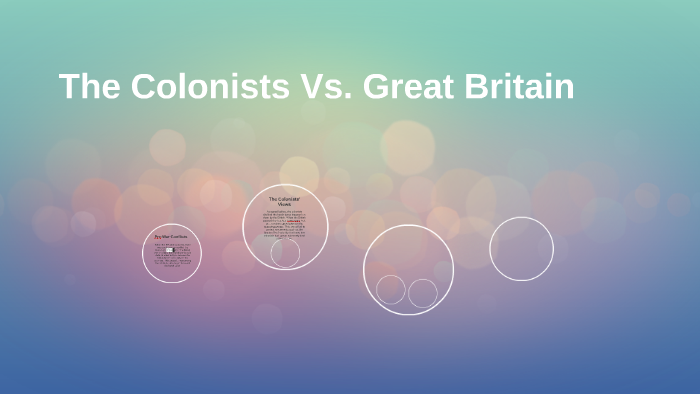 The Colonists Vs. Great Britain by Matthew Oh on Prezi