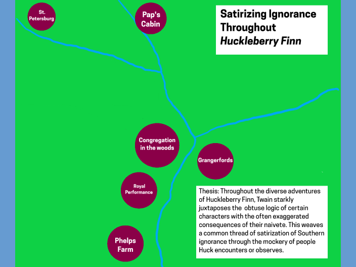 Edward Lee, Gabriel Witkop: Huck Finn Satire Mapping by Gabriel Witkop ...