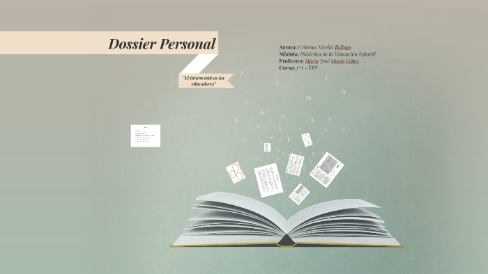 Dossier Personal by Cristina Nicolás on Prezi