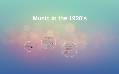 Music in the 1920's by Astyn Turrentine on Prezi