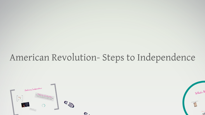 American Revolution- Steps to Independence by 8th Grade US History on Prezi