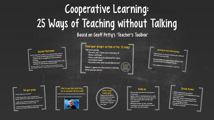 25 Ways of Teaching Without Talking by Chloe Jacobs on Prezi
