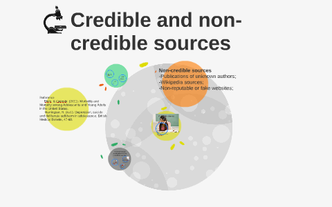 Credible and non-credible sources by Zhuldyzay Zhakypbekova on Prezi