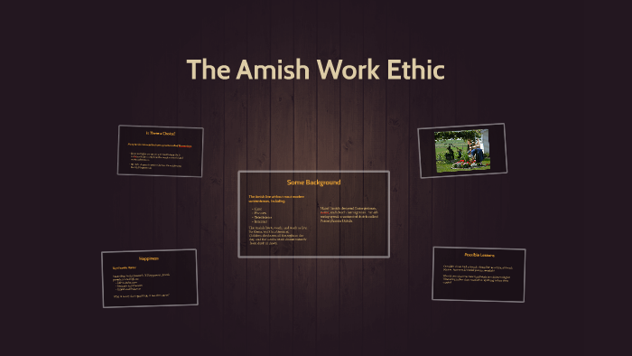 The Amish Work Ethic by yacobe Amin on Prezi