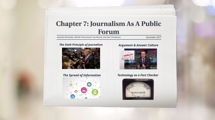 Chapter 7: Elements of Journalism by marike Pinsonneault on Prezi