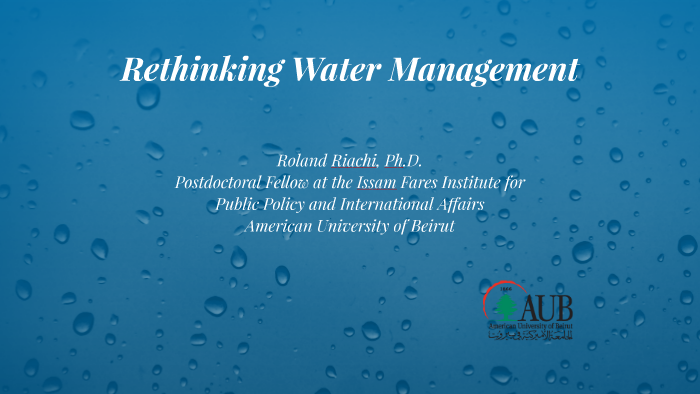 Rethinking Water Management and the Role of CSR by r r on Prezi