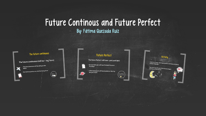 Future Continous and Future Perfect by Fatima Quezada on Prezi