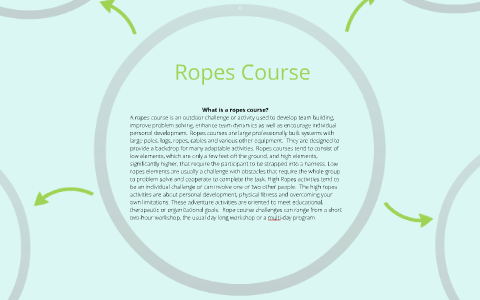 Benefits of a Ropes Course by Annie Lewis on Prezi