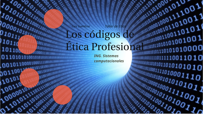 Codigos de etica en ING. Sistemas computacionales by Luis Francisco ...