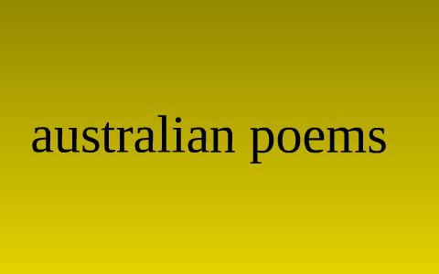 famous australian poems by jayden rassmusssen