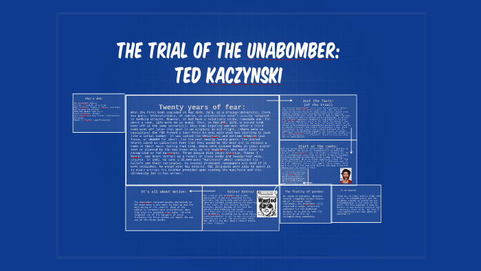 The Trial of the unabomber: Ted Kaczynski by Emily Gray on Prezi
