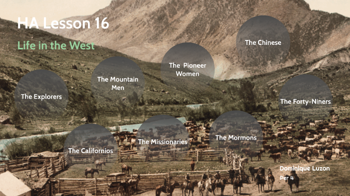 HA Lesson 16 - Life in the West by Dominique Luzon on Prezi