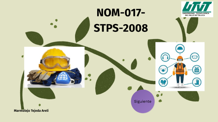 NORMA Oficial Mexicana NOM-017-STPS-2008 by Areli Marmolejo Tejeda on Prezi