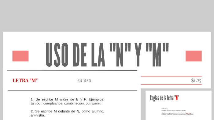 USO DE LA "N" Y "M" by on Prezi