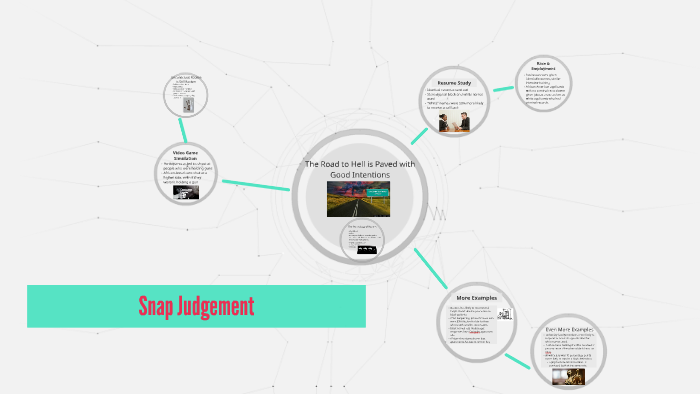 Snap Judgement by Raina Christian on Prezi