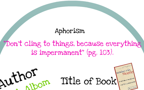 Aphorism Examples In Literature