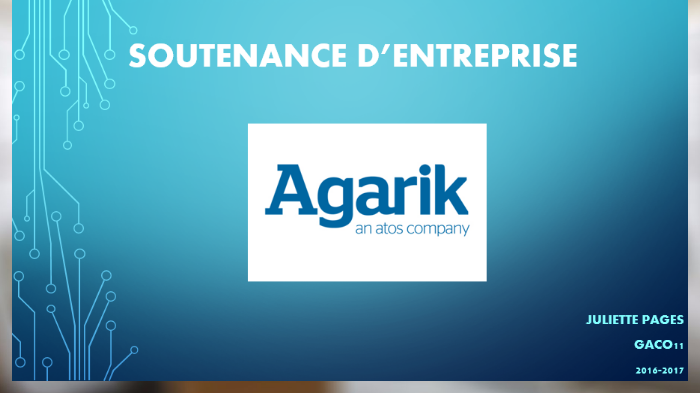 Agarik soutenance 1 by Juliette Pagès on Prezi