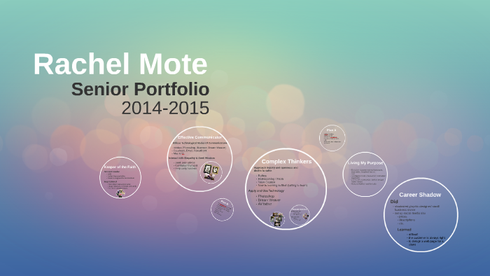 Rachel Mote Senior Portfolio by Rachel Mote on Prezi
