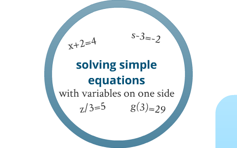 solving simple equations & rearrangeing formulas by gage hodges on Prezi