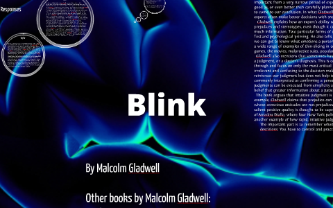 Blink Presentation by Jennay A on Prezi